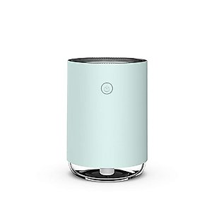 URBEST Portable Mini Humidifier, Quiet Small Cool Mist Humidifier with Night Light, 2 Mist Modes USB Personal Humidifiers for Bedroom Travel Home and Office, Auto Shut-Off (Green)