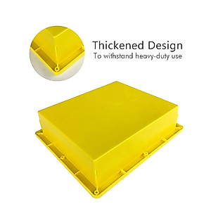 Uni-Green Shower Niche Ready for Tile 16" ×14" × 4" Bathroom Recessed Shower Niche Rectangle Leak Proof Shower Shelf Organizer for Shampoo & Toiletry Storage Yellow