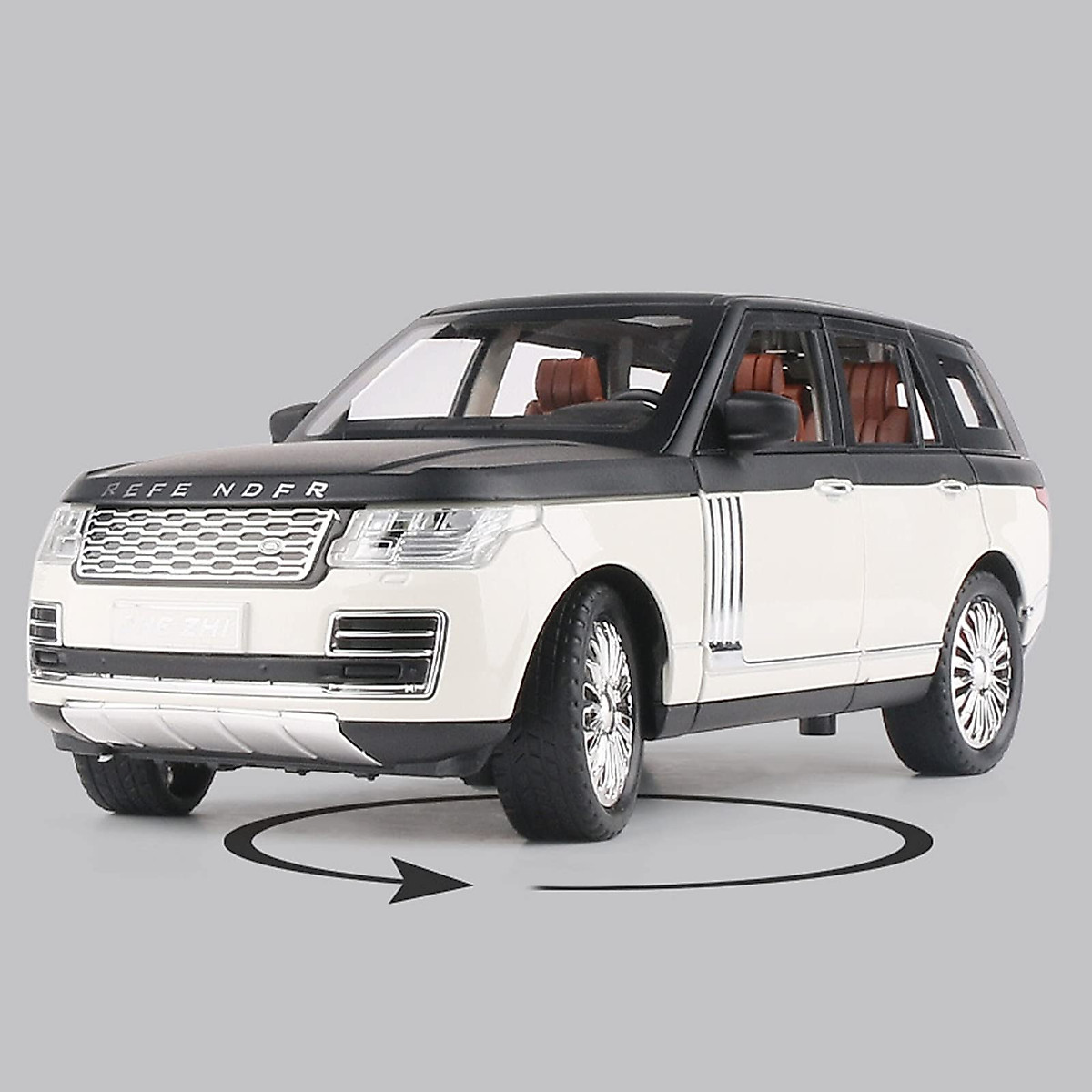 WXXGY for Land Rover Range Rover. 1/24 Alloy Car Model Diecasts Toy Vehicles Metal Car Model Collection Kids Gift ( Color : Black )