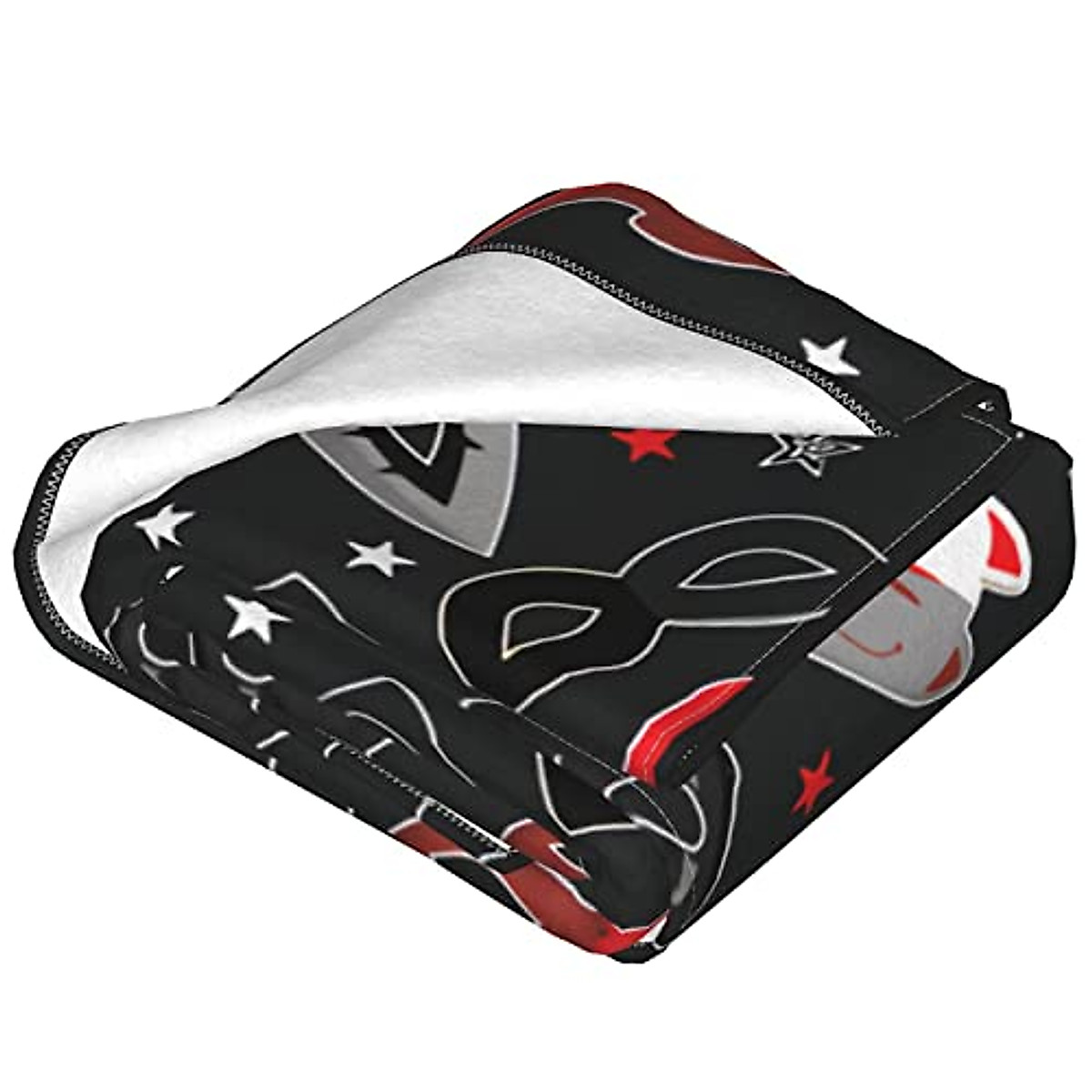 Ultra-Soft Micro Fleece Flannel Throw Blankets,Lightweight Air Conditioning All Season Fuzzy Plush Blanket Persona 5 Masks Pattern for Bed/Couch/Sofa/Chair/Dorm/Travel 50"X40"