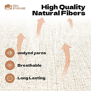 13"x13" Cube Boxes, Cube Storage Bins with Handles for Closet,Foldable Linen Storage Bins with Handles for Clothes, Yarns, Towels, Blankets,Toys, Beige, 4 Pack