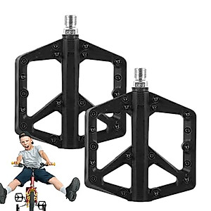 DUDOK Pedals, Non Slip Pedals, 5.394.450.87in Professional Mountain and Road Flat, Widely Used for Electric Bikes, Folding Bikes, City Bikes