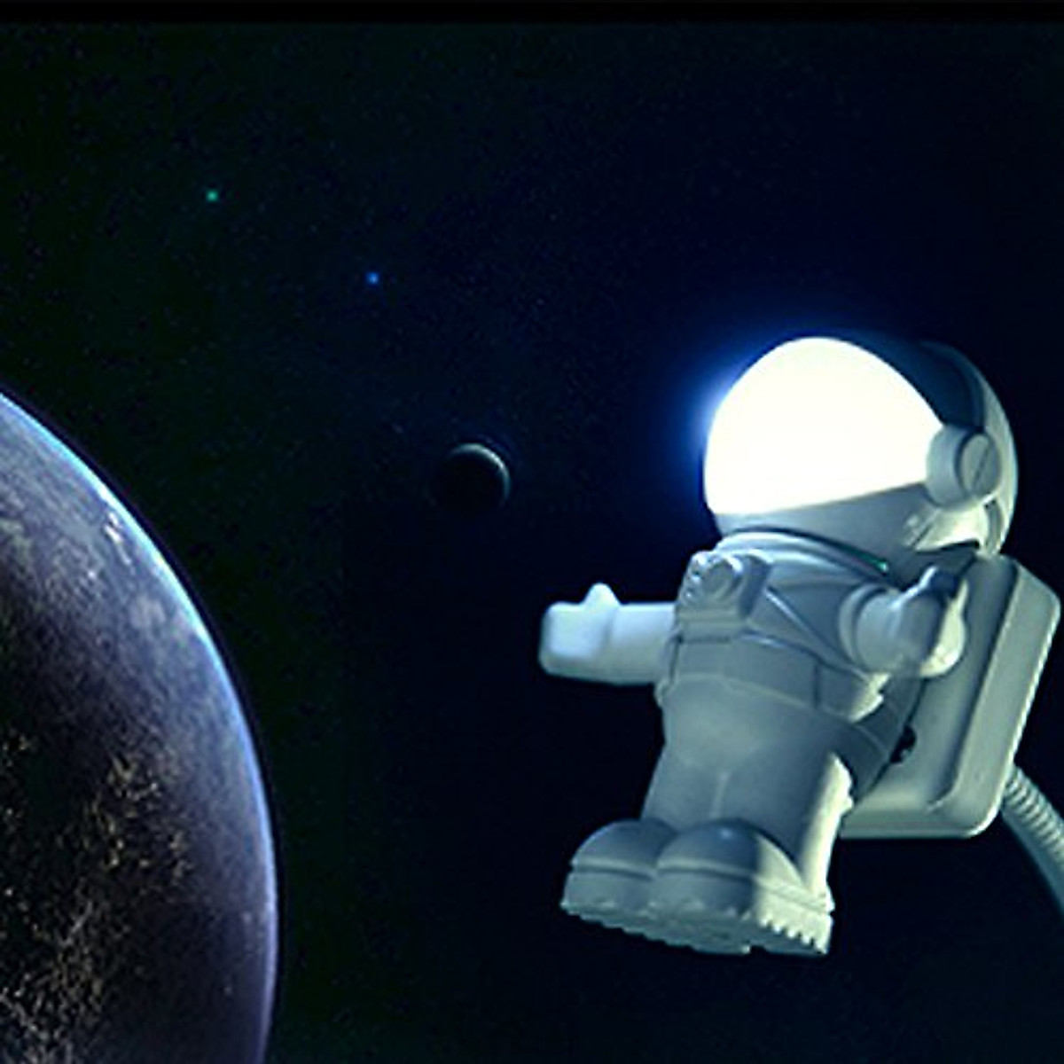 Vktech Creative Astronaut LED USB Light Adjustable Tube for Laptop PC Notebook
