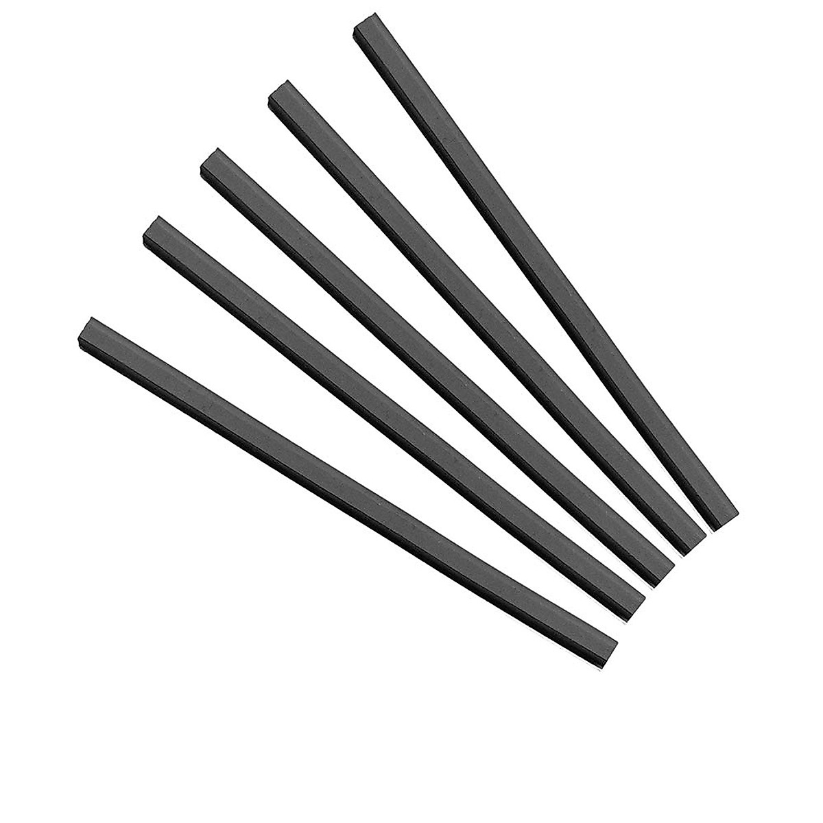LTKJ 5PCS Black MnZn Ferrite Rod Bar Loopstick for Radio Antenna Aerial Crystal AM 10X200mm