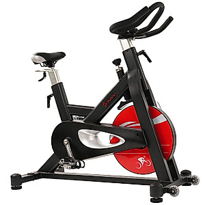 Sunny Health & Fitness SF-B1714 Evolution Pro Magnetic Belt Drive Indoor Cycling Bike, High Weight Capacity, Heavy Duty Flywheel