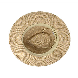 Wallaroo Hat Company – Women’s Caroline Fedora – UPF 50+ Sun Protection, Packable Design and Adjustable Sizing for Medium Crown Sizes – Versatile Sun Hat for Travel and Everyday (Beige)