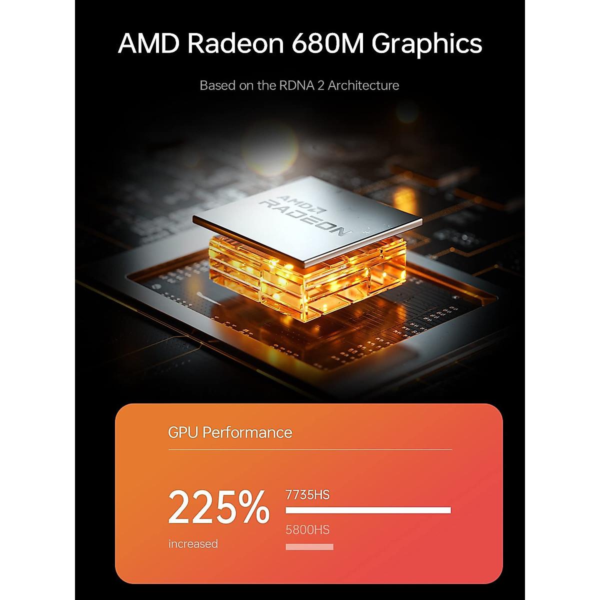 MINISFORUM Venus Series UM773 Lite Mini PC AMD Ryzen 7 7735HS Barebones Desktop Computer, No RAM No SSD, 2.5Gbps LAN, 2X4K HDMI, 1X8K USB4 Output, Radeon 680M Graphics Micro PC