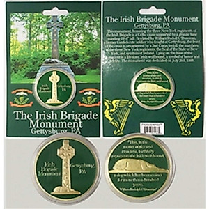 GETTYSBURG CIVIL WAR IRISH BRIGADE MONUMENT COLLECTIBLE COIN MEDALLION