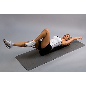 J/Fit Extra Firm Foam Roller- High Density Supreme Roller For Muscle Therapy & Deep Tissue Massage- Myofascial Stress Release - Black, 36-Inch