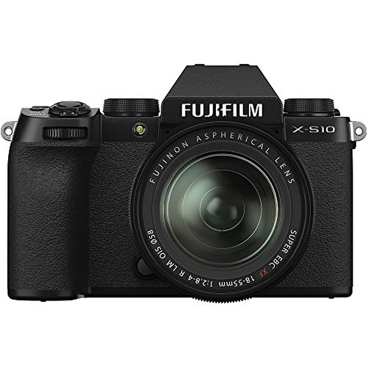 FUJIFILM X-S10 Mirrorless Digital Camera with 18-55mm Lens Bundle, Includes: SanDisk 64GB Extreme PRO SDXC Memory Card, Card Reader, Memory Card Wallet and Lens Cleaning Kit (5 Items)