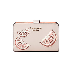 Kate Spade New York Tini Embellished Saffiano Leather Compact Wallet Pale Dogwood One Size