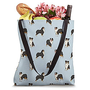 Black Tri Aussie Australian Shepherd Mom Dog Lover Tote Bag