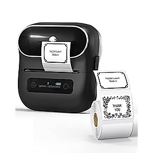 Itari M220 Label Maker 3 Inch Bluetooth Label Maker, Barcode Label Printer for Storage, Address, Mailing, Office, Home, Small Business, Compatible with iOS, Android and PC, with 1 Roll Label