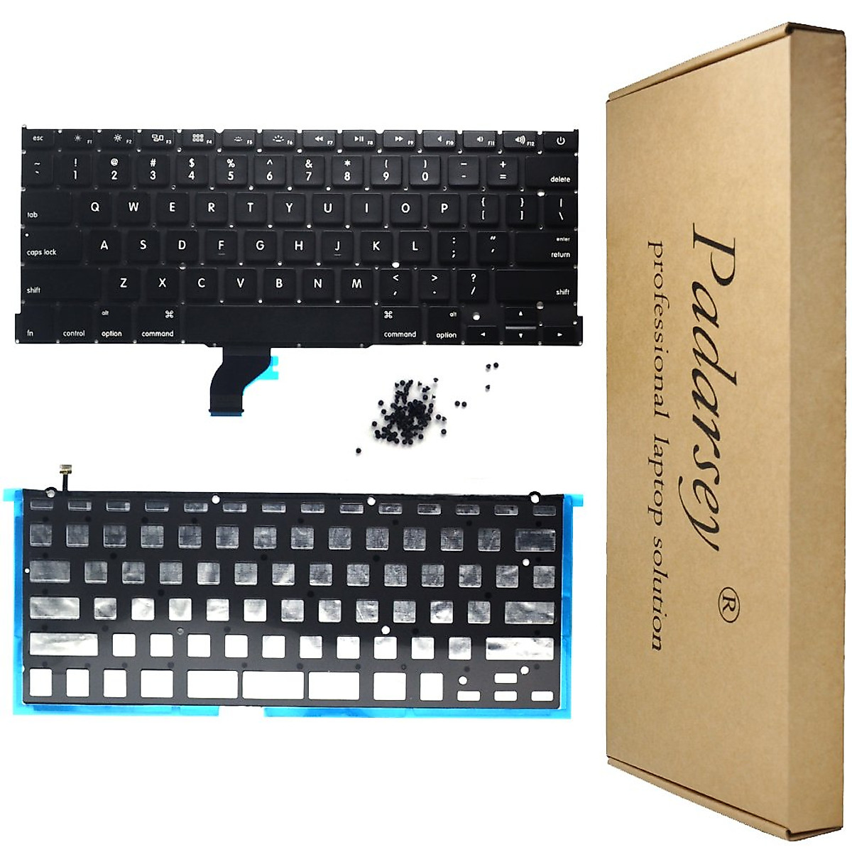 Padarsey Replacement US Backlit Backlight Keyboard with 80 PCE Screws -for MacBook Pro Retina 13" A1502 (Late 2013- Early 2015)