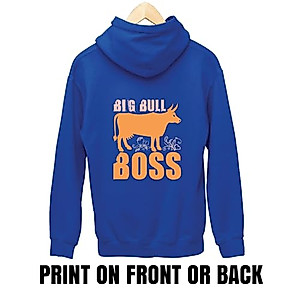 Unique Boss Gifts for Bulldog Lovers Big Bull Head Black and Muticolor Unisex Hoodie