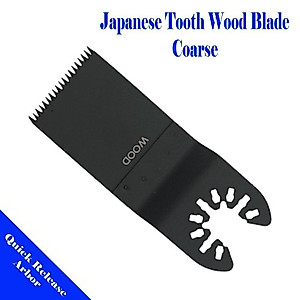 MTP TM 15 /Bi-Metal / Japan / Fine Quick Release Universal Fit Multi Tool Oscillating Saw Blade for Craftsman Rockwell Hyperlock Universal Fit Porter Cable B & Decker Bosch Dewalt Stanley