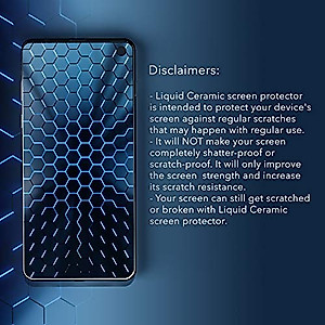 LIQUID CERAMIC Glass Screen Protector Wipe On Scratch and Shatter Resistant Nano Protection for All Phones Tablets Smart Watches - Universal