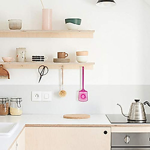 FRASTO Rubber Fly Swatter - Fly Swatter Plastic - Fly Swatter Heavy Duty - Fly Swatter Long Handle Fly Swatter Pack of 3 - Fly Swatters Bulk