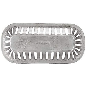 Wilton Armetale Flutes and Pearls Bread Serving Basket, 15-Inch-by-7.25-Inch Silver 15" x 7.25"