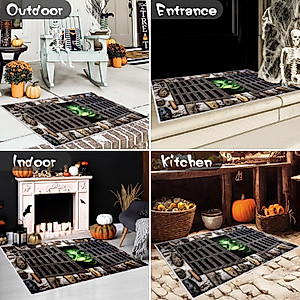 bobosufit Halloween Mat Clown Sewer 3D Illusion Outdoor Rug, Halloween Kitchen&Bathroom Mat Welcome Doormat Indoor Rugs, Scary Halloween Floor Front Door Mats Decorations 19 X 31 Inch