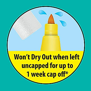 BIC Kids Coloring Markers, Medium Tips, 2 Packs of 10 Markers, Assorted