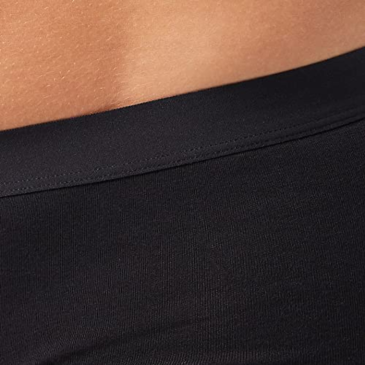 Amazon Essentials Women's Cotton Boyshort Underwear (Available in Plus Size), Pack of 5, Black, Small