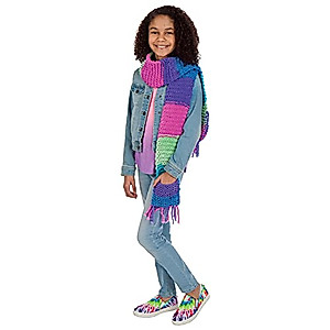 Creativity for Kids Learn to Knit Pocket Scarf - DIY Knitting Kit for Beginners, Kids Craft Kit
