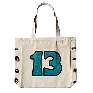 HaoHakka Canvas Tote Bag Aesthetic Vintage, Cute Graphic Trendy Tote Bags with Zipper Pockets Valentines Christmas Gifts for Women Girls Her(Alphonse Maria Mucha)