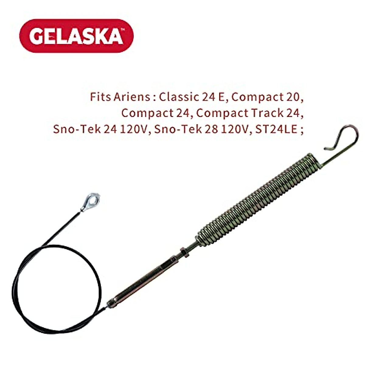 GELASKA 06900438 Control Cable Replaces Ariens 06900438 for Ariens Compact 22, Compact 24, SNO-Tek 24, SNO-Tek 28, SNO-Tek 24, Compact 24, AMP 24 Snowblowers