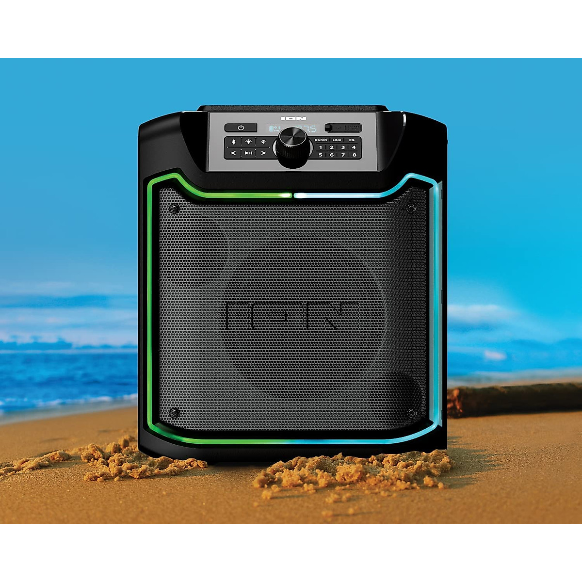 ION Trailblazer - High-Power All-Weather Rechargeable Bluetooth Speaker with Qi Wireless Charging