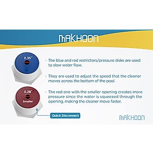 [Upgraded] Makhoon Pool Cleaner Feed Hose Replacement for Zodiac Polaris 280 380 180 3900 Pool Cleaner Feed Hose G5(Not Compatible with polaris 360)