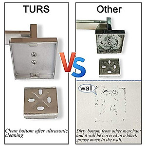 TURS Bathroom Accessories 4-Pieces Bathroom Hardware Set Polished Chrome Towel Bar Set Stainless Steel Towel Holder Set