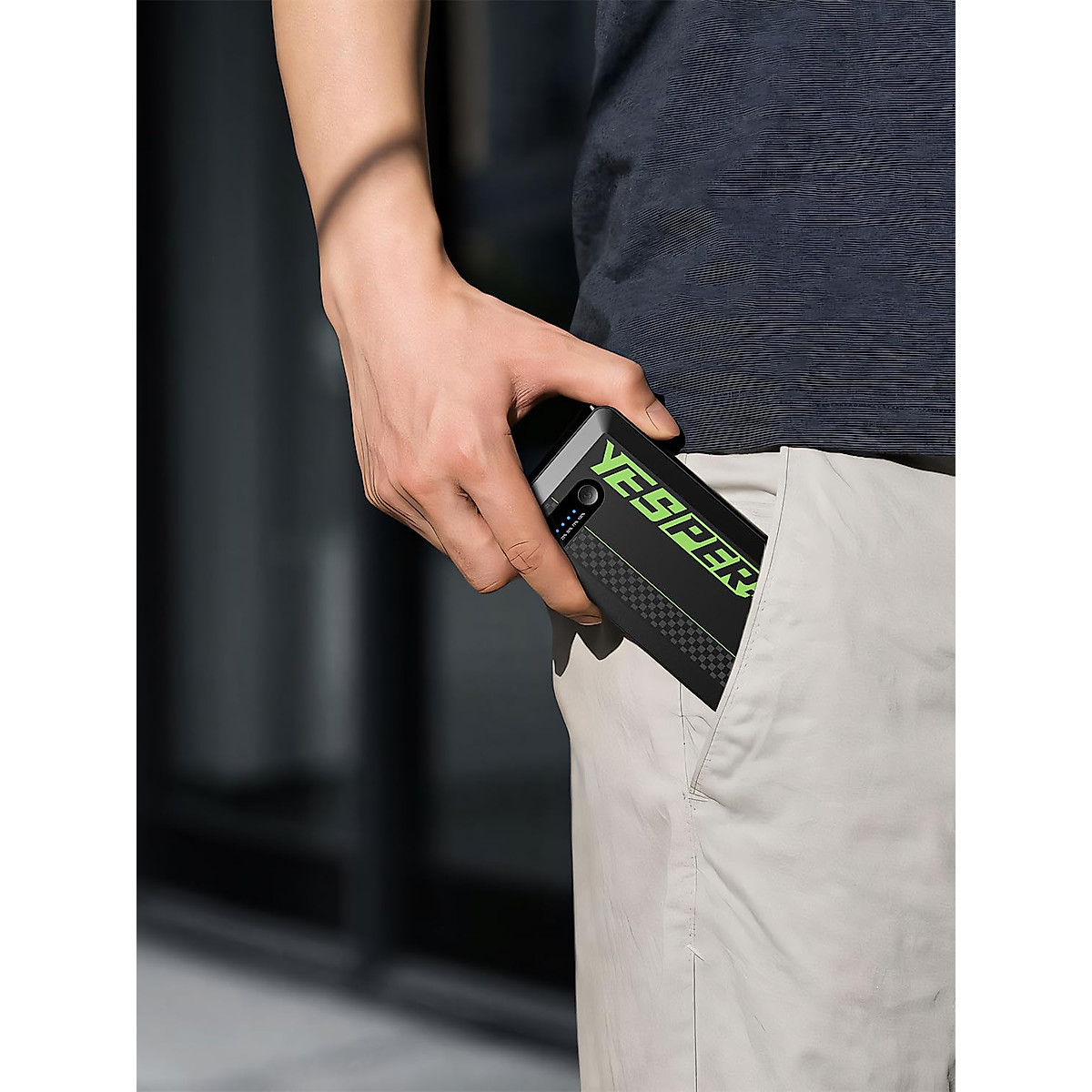 YESPER Jump Starter Portable,1500A Peak Car Jumper Starter Portable, Jump Box for Car Battery, 12V Auto Battery Booster Pack(Up to 6L Gas and 4L Diesel Engine)with Smart Safety Jumper Cable&LED Light