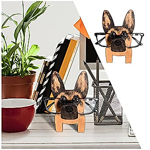 Yaoercty Delivered Before Christmas - Cute Creative Animal Glasses Rack Holder, 1PC Cute Wooden Animal Shaped Glasses Frame Home Office Desktop Decor,Valentine's Day (F)