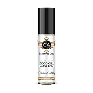 CA Perfume Impression of Good Girl Gone Bad For Women Replica Fragrance Body Oil Dupes Alcohol-Free Essential Aromatherapy Sample Travel Size Concentrated Long Lasting Attar Roll-On 0.3 Fl Oz/10ml