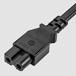 Sewing Machine Power Cord, 6FT AC Power Cable Compatible with Brother, Singer, Bernina, White, Baby-Lock, Viking and Pfaff Sewing Machine