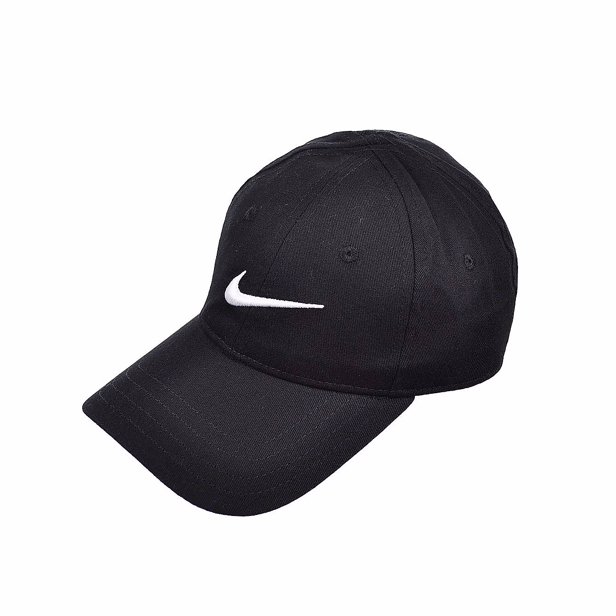 Nike 2T-4T Embroidered Swoosh Baseball Cap (Black)