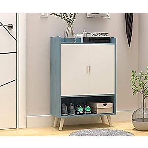 GDLMA Storage Cabinet, Blue Sideboard,Multi-Function Shoes Case for Hallway,Dining Room,Kitchen or Bedroom
