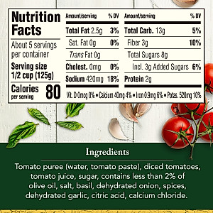 Classico Family Favorites Traditional Pasta Sauce (24 oz Jars, Pack of 8)