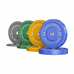 MAJOR LUTIE Olympic Weight Plates for Weight Lifting and Strength Training, 230LB Adjustable Dumbbell, Standard Barbell (4 Pairs)