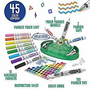 Crayola Marker Mixer Art Kit, Washable Marker Set, Easy Craft Kit for Kids, Gift for Kids Age 6+
