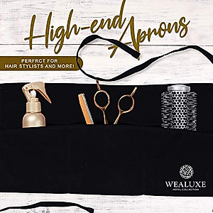 12 Pack - Black Server Waist Aprons, Waitress Half Apron