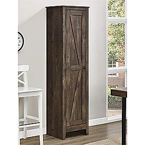 Ameriwood Home Farmington Wide Storage Cabinet, 18", Rustic
