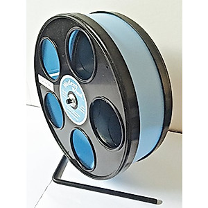 Sugar Glider/Hamster 8" Junior WODENT Exercise Wheel in Light Blue with Black Panels