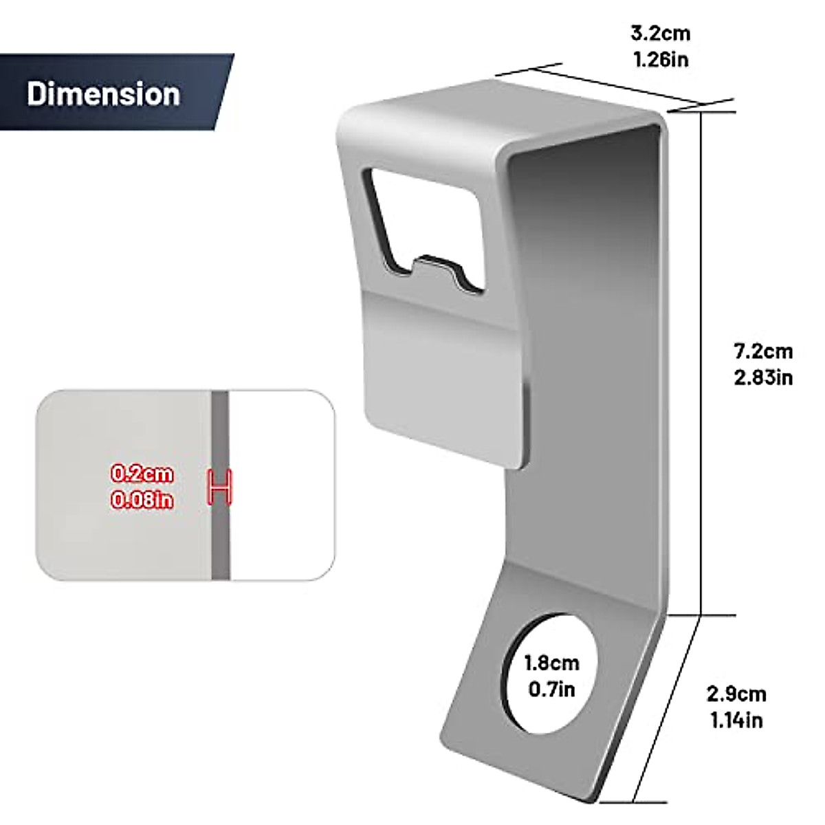 Omoojee Cooler Lock Bracket, 2 Pack with Bottle Opener, Tie Down Kit Made of Durable Stainless Steel, Compatible with Yeti/RTIC Coolers