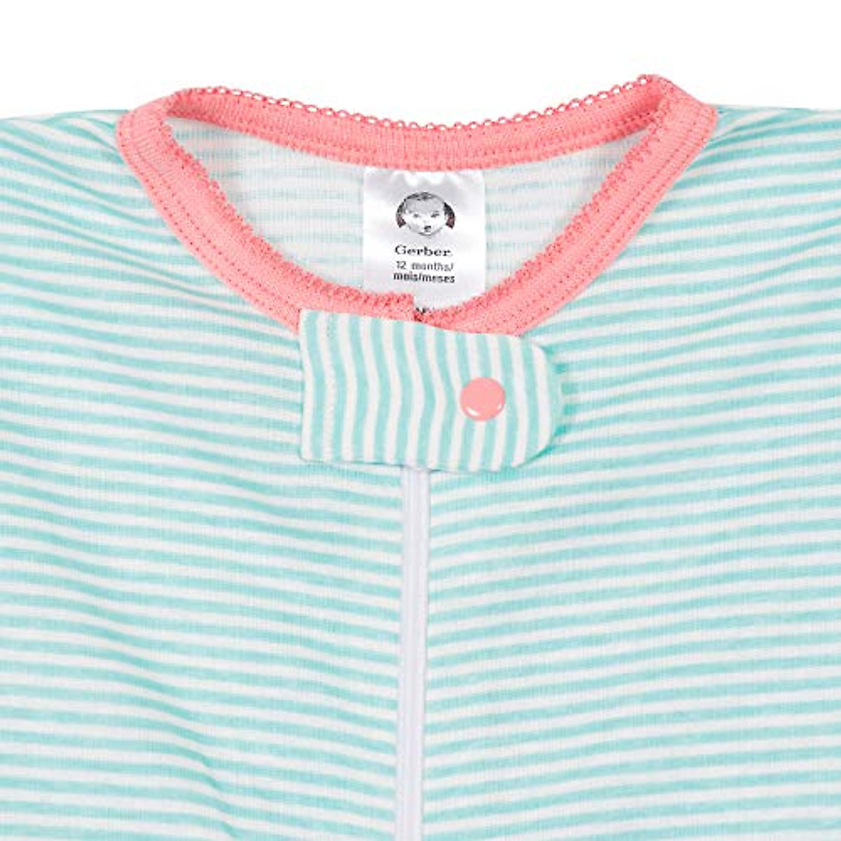 Gerber Baby Girls' 4-Pack Footed Pajamas, Love Llamas Pink, 18 Months