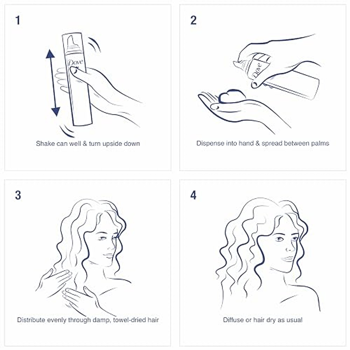 Dove STYLE+care Curls Defining Mousse, Soft Hold 7 oz