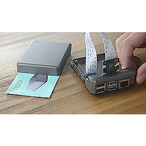 Argon NEO Case with Fan HAT and Power Supply (Type-C) for Raspberry Pi 4 | Supports Cooling Fan, Camera, and LCD Display | GPIO and PoE Pins are Accessible