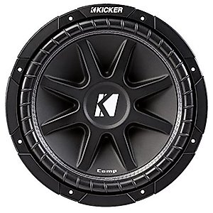 (1) Kicker C12 Subwoofer Single 12" Regular Cab Truck Sub Box Enclosure Bundle with HA-A400.1 Mono Amplifier