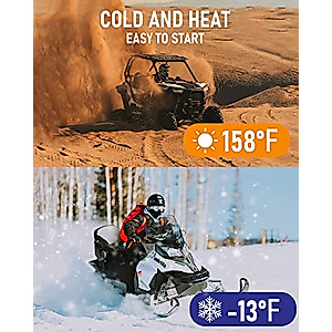 ENERSHARE Lithium Motorcycle Battery, 12V 400A Replaces YTX9-BS Lightweight Powersport Battery,for Motorcycle, ATV, Scooter, Dirt Bike, Snowmobile, Personal Watercraft, Lawn Mower